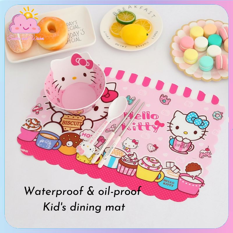Cartoon PVC Placemat Kids Dining Table Mat | Shopee Philippines