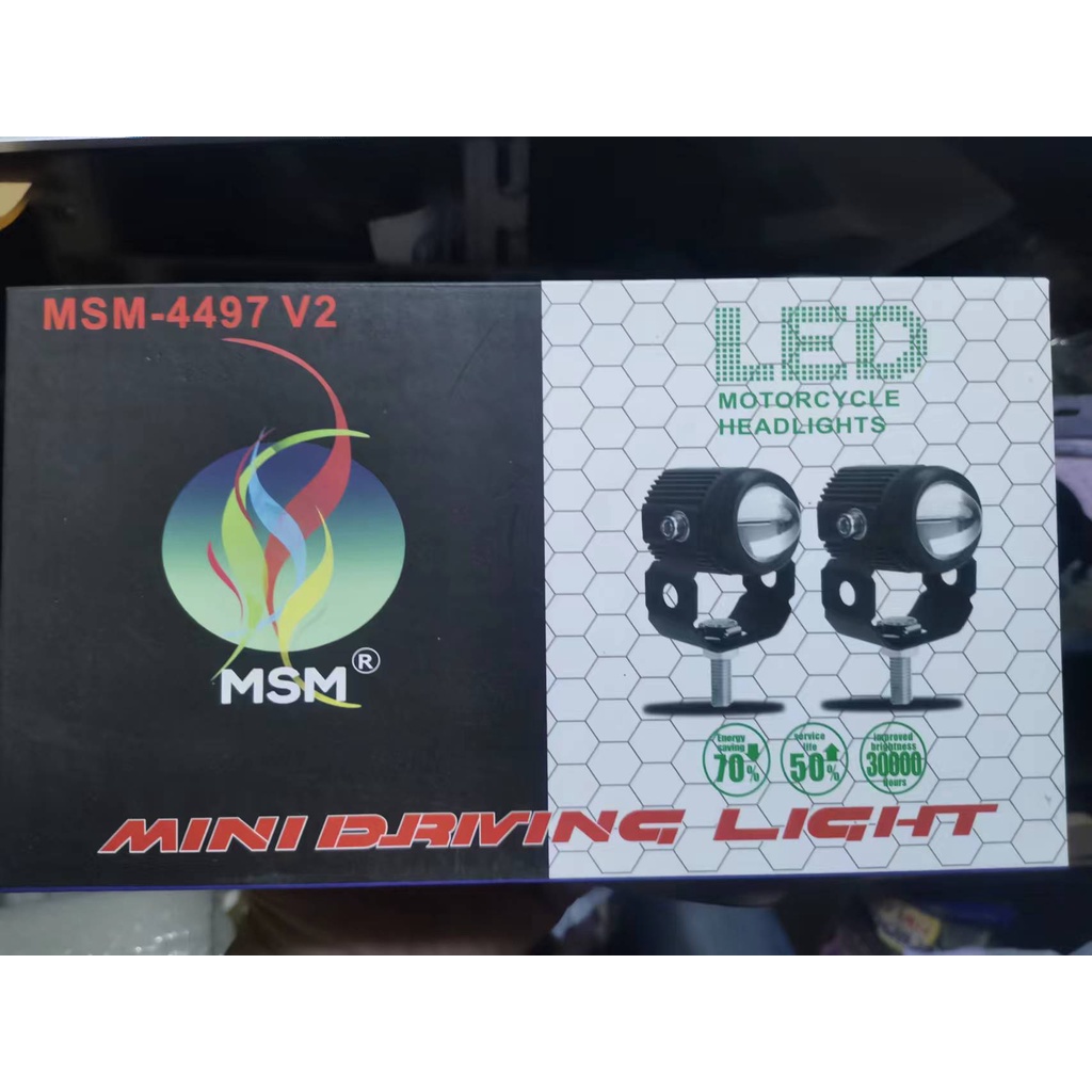 MSM Mini Driving Light V.2 (Yellow / White / Yellow +White ) | Shopee ...