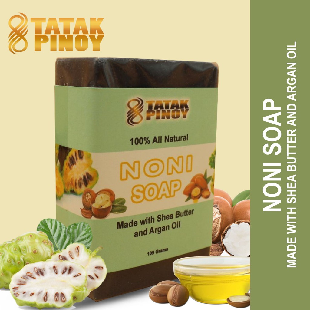 TATAK PINOY 100% All Natural Noni Soap Made with Shea Butter and Argan ...