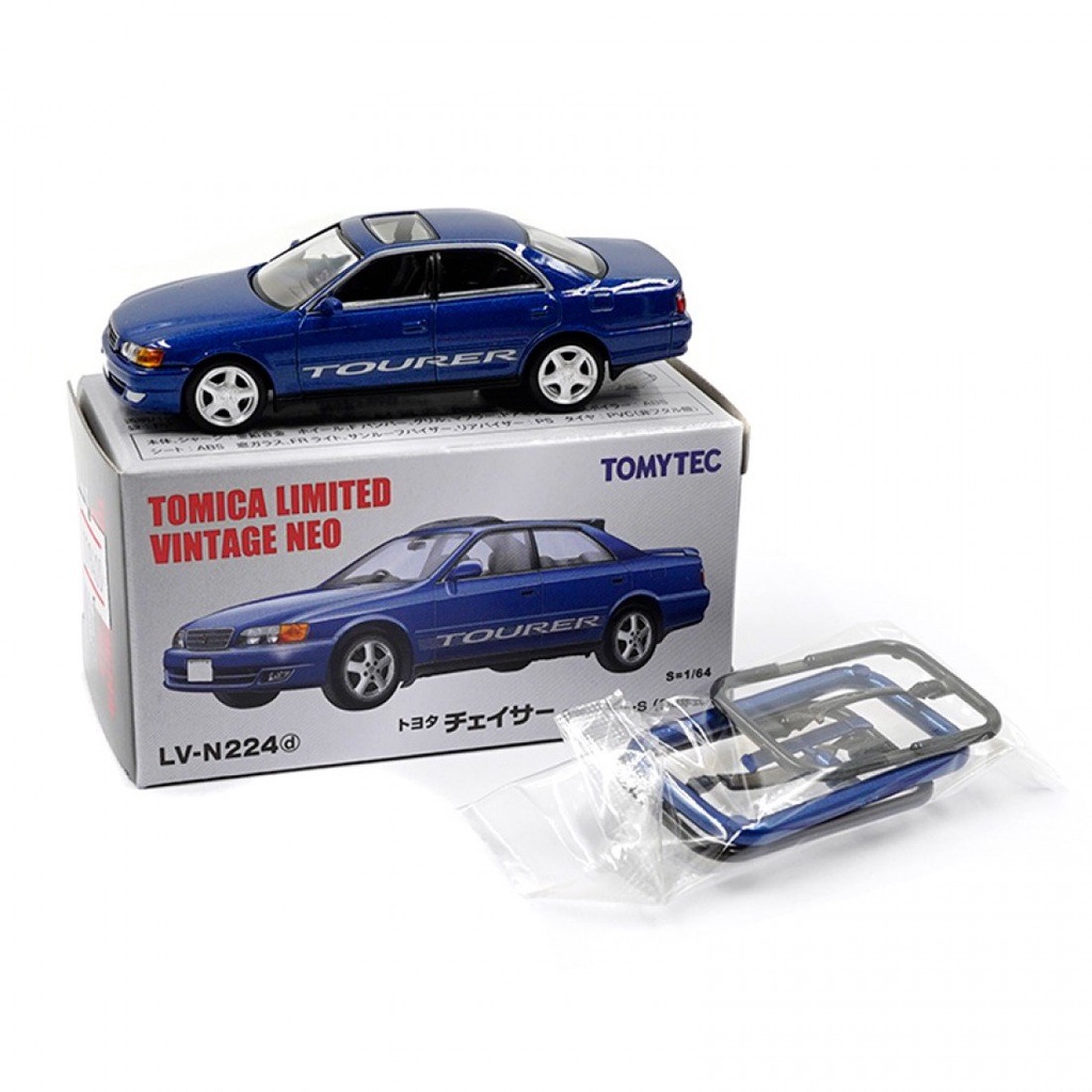 Tomytec 1/64 TOYOTA CHASER 2.5 TOURER S DARK BLUE 98 LV-N224D DIECAST ...