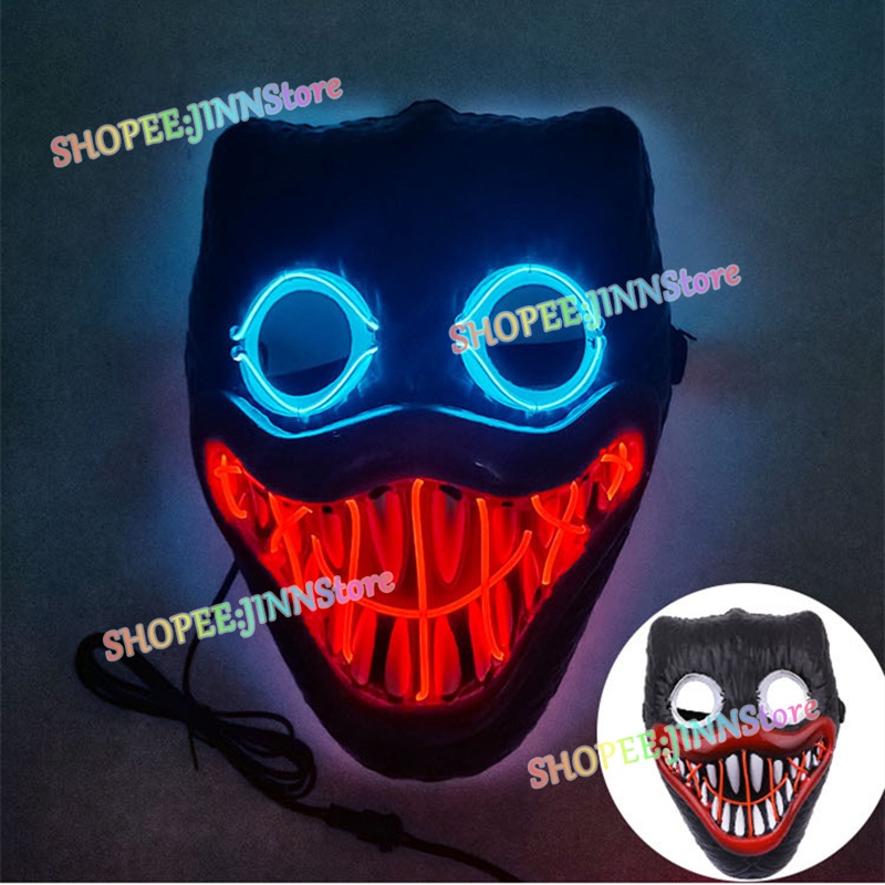JINN New Design Halloween POPPY PLAYTIME Mask Full Face LED Light up ...