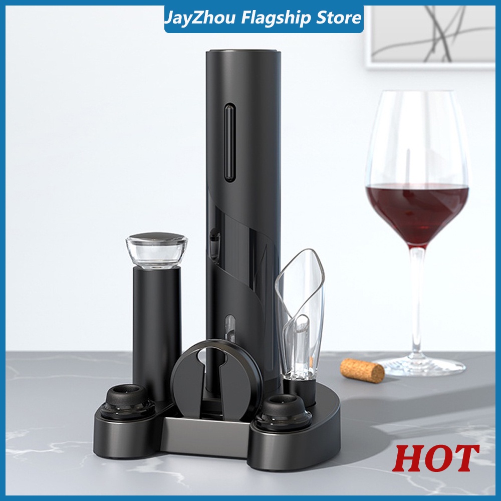 Electric corkscrew set Automatic wine corkscrew Wine dispenser Foil ...