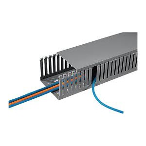 Open Slot Wire Cable Raceway Duct with Cover Lid Horizontal Finger Duct ...