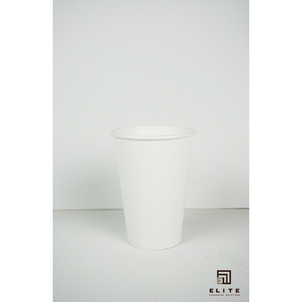 Elite Packaging Poly Coated Paper Cups for Hot and Cold Drinks Packed ...