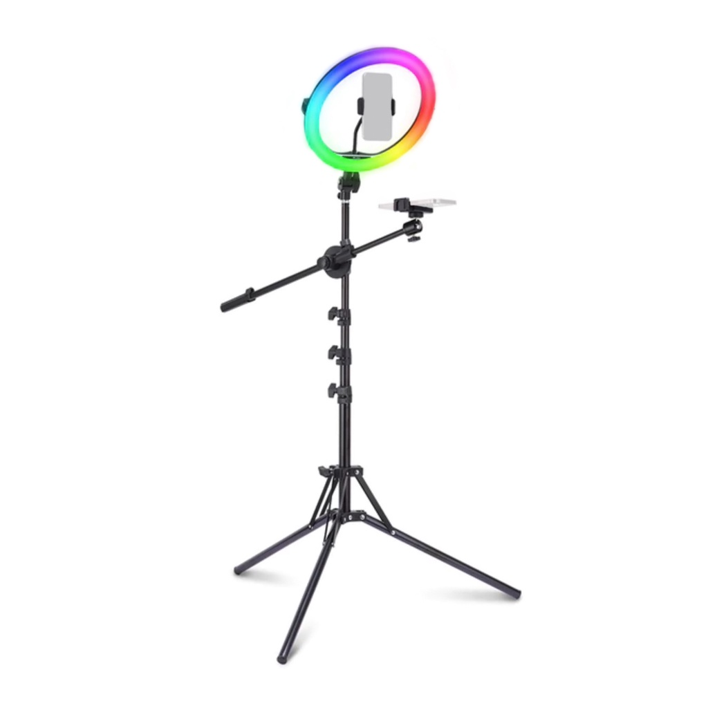 Vijim by Ulanzi 11" RGB Ring Light Multifunction Tripod / C-clamp Stand ...