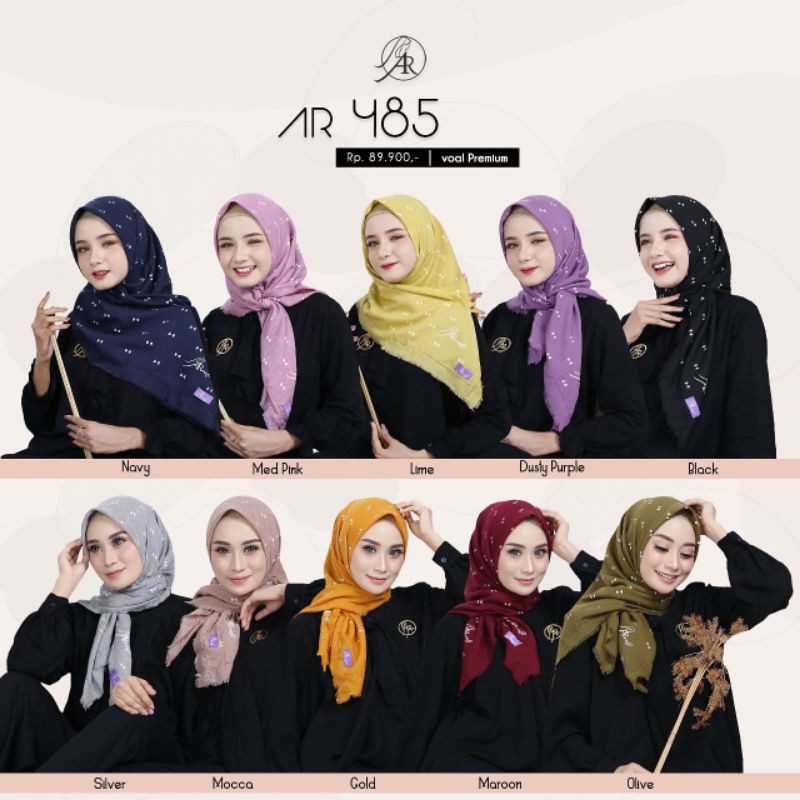 Arrafi Square Hijab code AR 485 | Shopee Philippines
