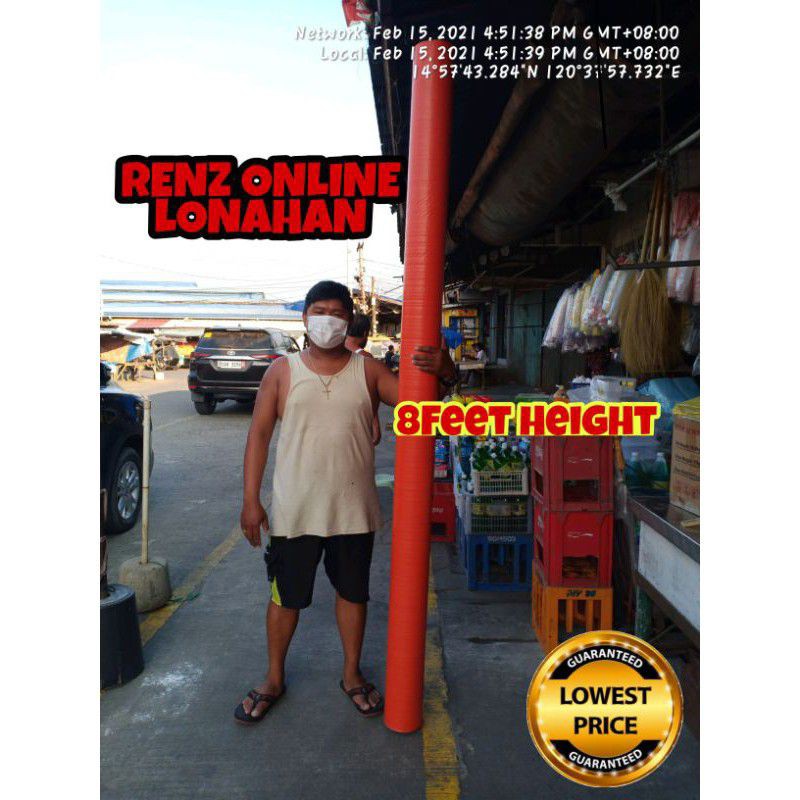 Sako Lona MAKAPAL Blue Orange Super Laminated Per Meter sa haba Trapal ...