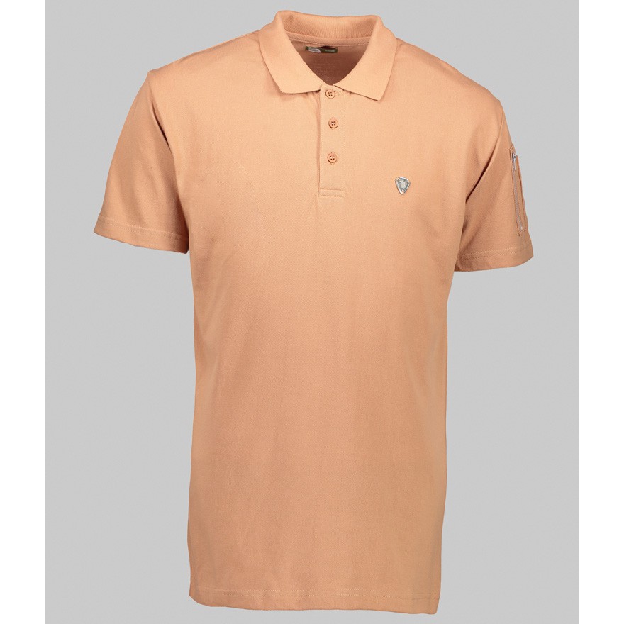 BENCH/ Polo Shirt with Zipper Detail - Camel | Shopee Philippines