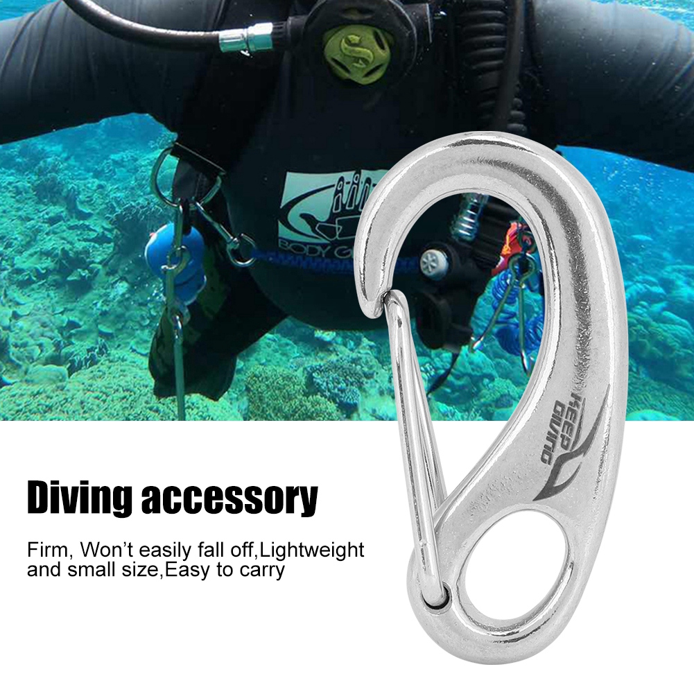 Scuba Diving Hook 316 Stainless steel Quick Link Carabiner | Shopee ...