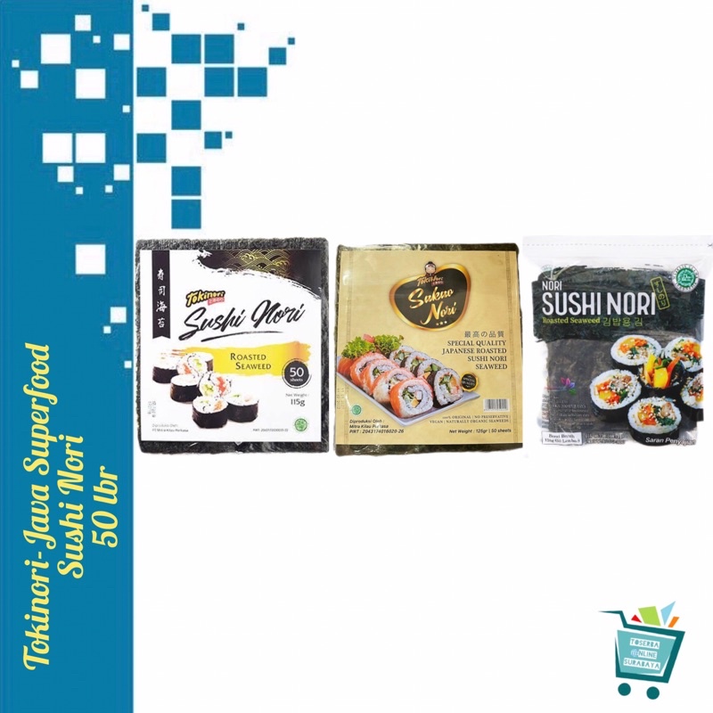 Tokinori / Java Superfood Sushi Nori / Sakao Nori 50 sheets / 50 sheets ...