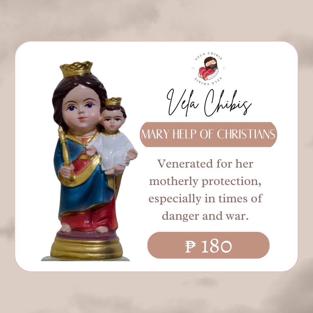 Mary Help of Christians Chibi Image / Chibi Saint | Shopee Philippines