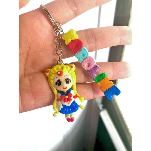 Anime / Character Chibi Keychain with Engrave name tag | Shopee Philippines