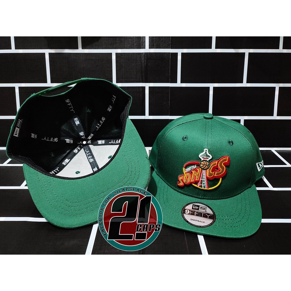 Seattle Super Sonics Fashion Vintage Cap Snapback Sports Cap | Shopee ...