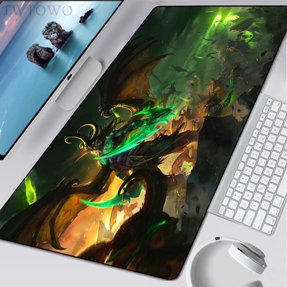 World of Warcraft Illidan Mouse Pad Gamer XXL HD Home Desk Mats ...