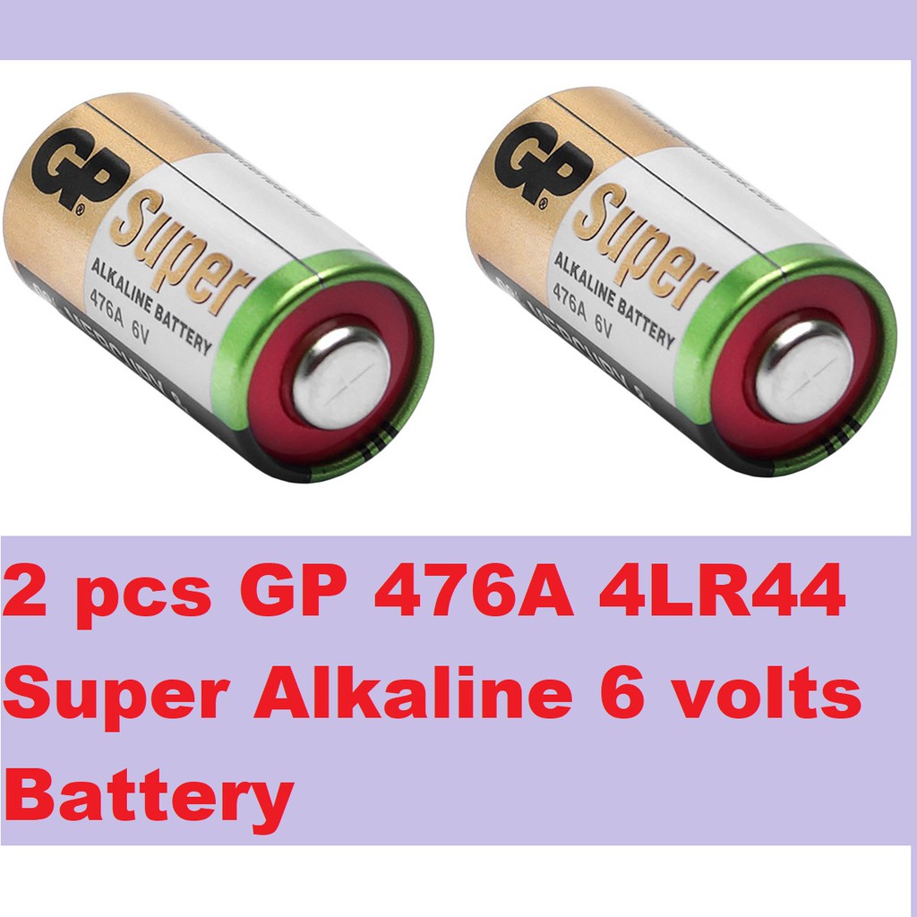GP 476A 4LR44 (2 pcs) 6V High Voltage Alkaline 4AG13, A544, 544, PX28A ...