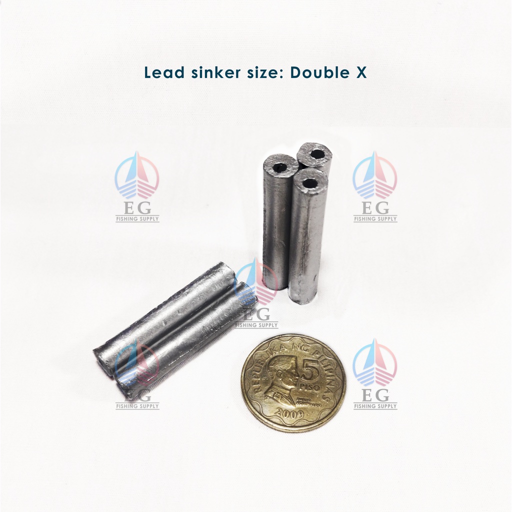 Lead Sinker Double X - Fishing Weight para sa Lambat (Tingga) | Shopee ...