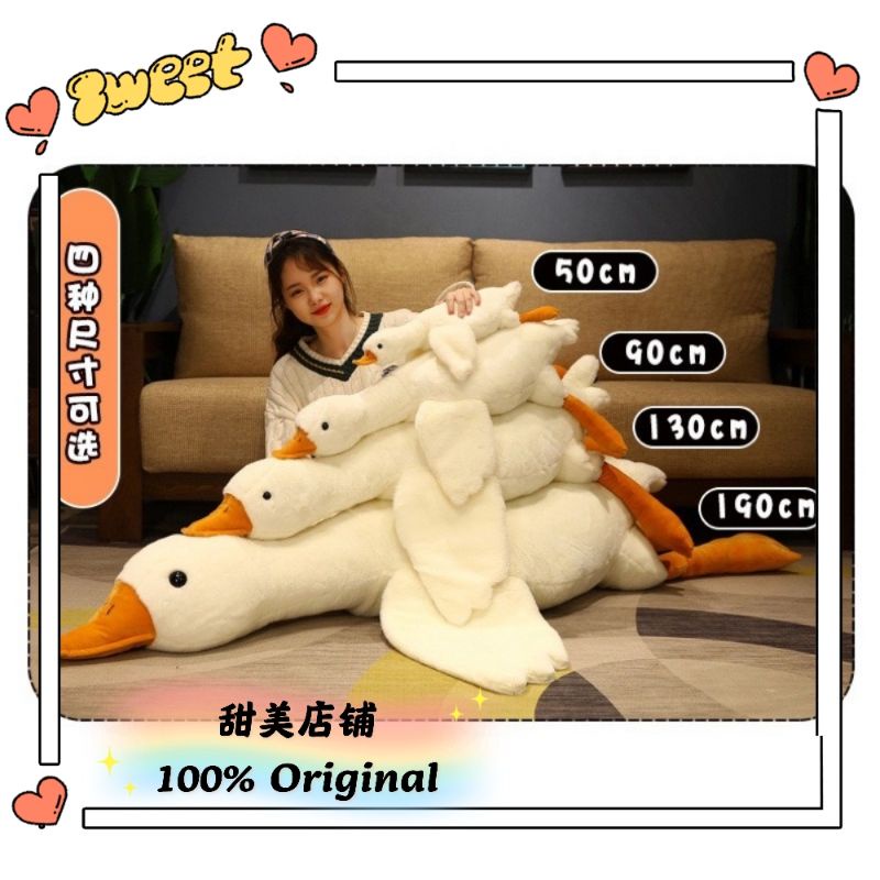 ins Influencer Big Goose Doll Pillow/Plush Toy/Simulation Large Duck ...