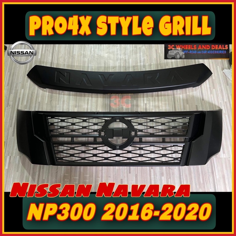 NISSAN NAVARA NP300 2016-2020 GRILL (PRO4X STYLE GRILLE) navara ...