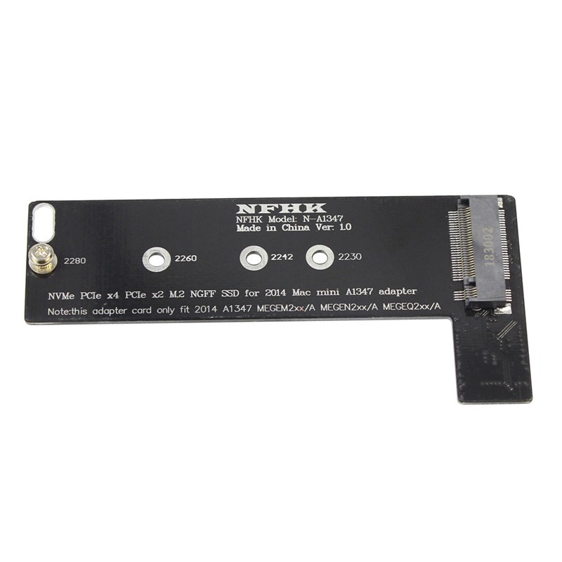 New NVMe M2 SSD Converter to for Apply Mac Mini 2014 A1347 MEGEN2 ...