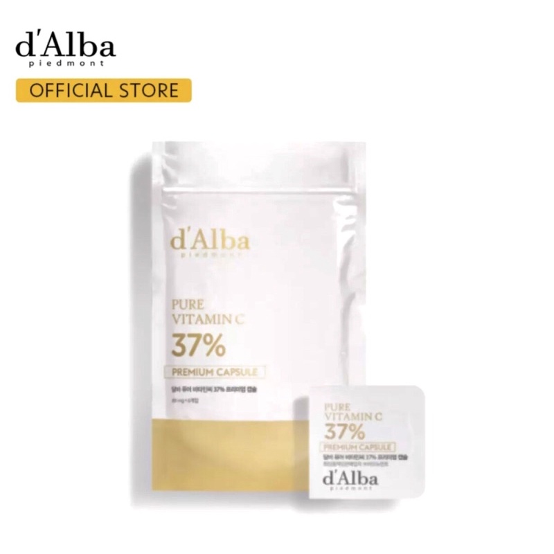 [READY Free POUCH] d'Alba Pure Vitamin C 37% Premium Capsule (87mg x 6 ...