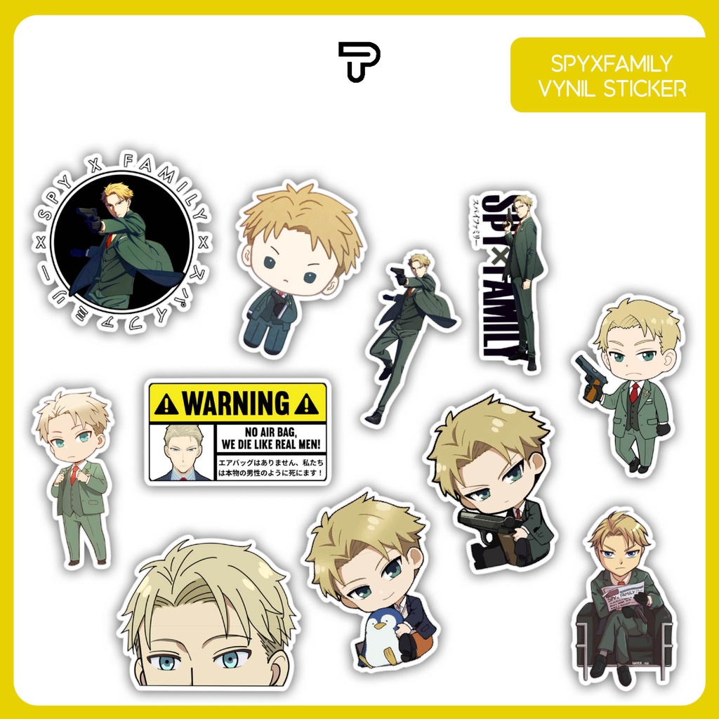 Spy X Family Sticker Pack | Loid Forger | Vinyl Sticker | WaterProof ...