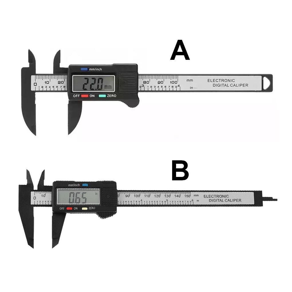 Digital Caliper 6 inch Electronic Vernier Caliper 100mm Calliper ...