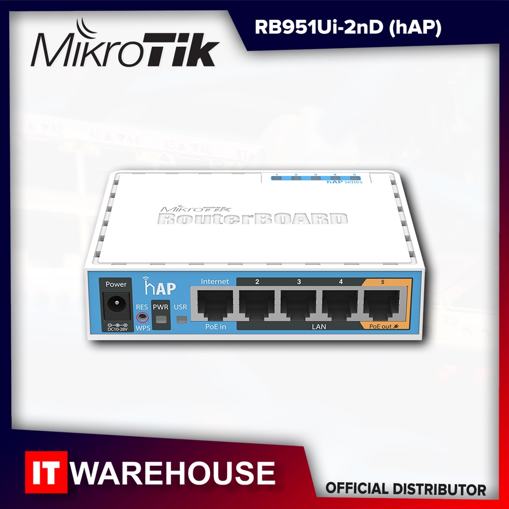 MikroTik Rb951Ui-2nd (Hap) - 2.4Ghz Hotspot And Piso Wi-Fi Ap Router ...