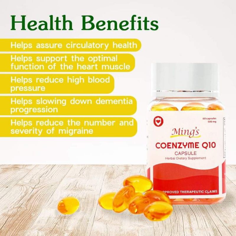 Ming's CoEnzyme Q10 Softgel Capsule (500mg) | Shopee Philippines
