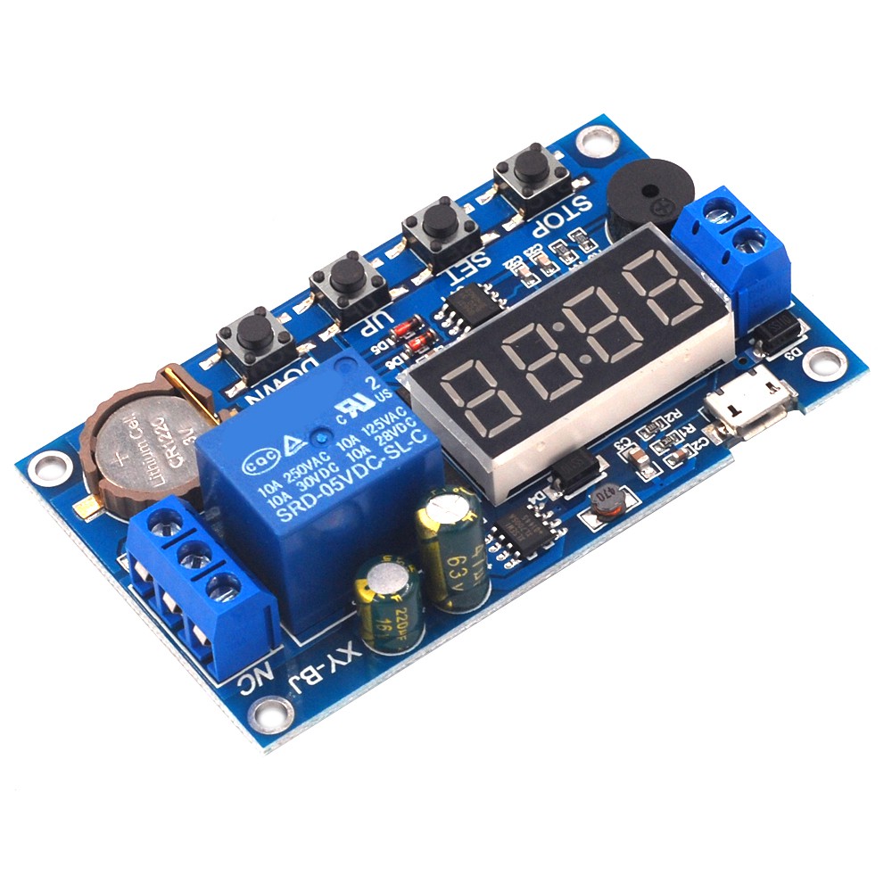 Real Time Delay Relay Module Timer Control Switch Timing Delay Relay ...