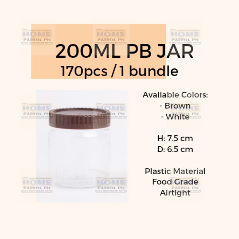 (170 PCS) 200ML PB Jar | Shopee Philippines