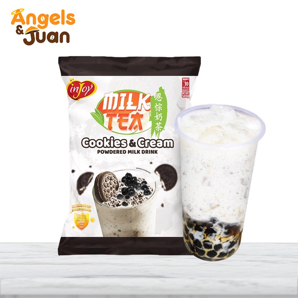 inJoy Cookies and Cream Powdered Milk Tea Drink 500g | Shopee Philippines