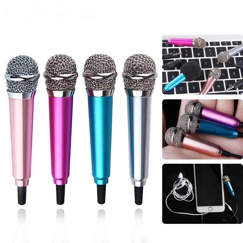 Portable 3.5mm Stereo Studio Microphone Earphone Ktv Karaoke Mini ...