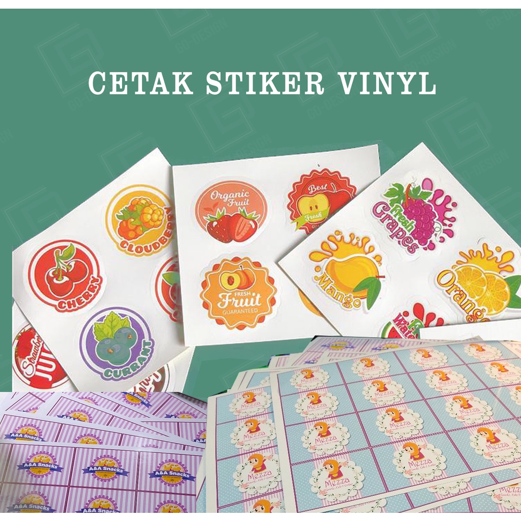 Print VINYL Food Label Stickers / Packaging Labels + Cutting / Print ...