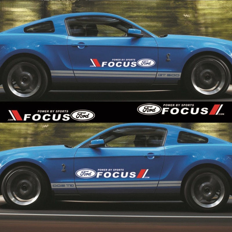 1Pair Ford Car Sticker Decals Side Body Auto Car Sticker Waterproof ...