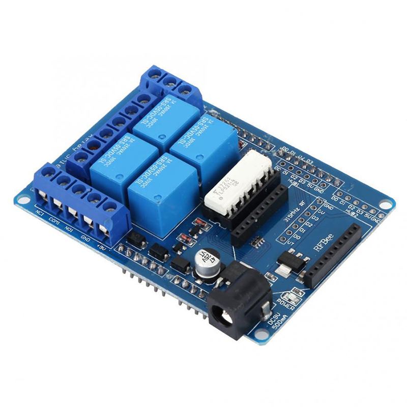 4 Channel DC 5V Relay Module Extension Board with Optocoupler ...