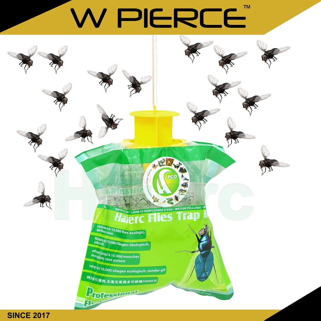 Haierc Flies Trap Bag Fly Control Pest Control Reusable Hanging Fly ...