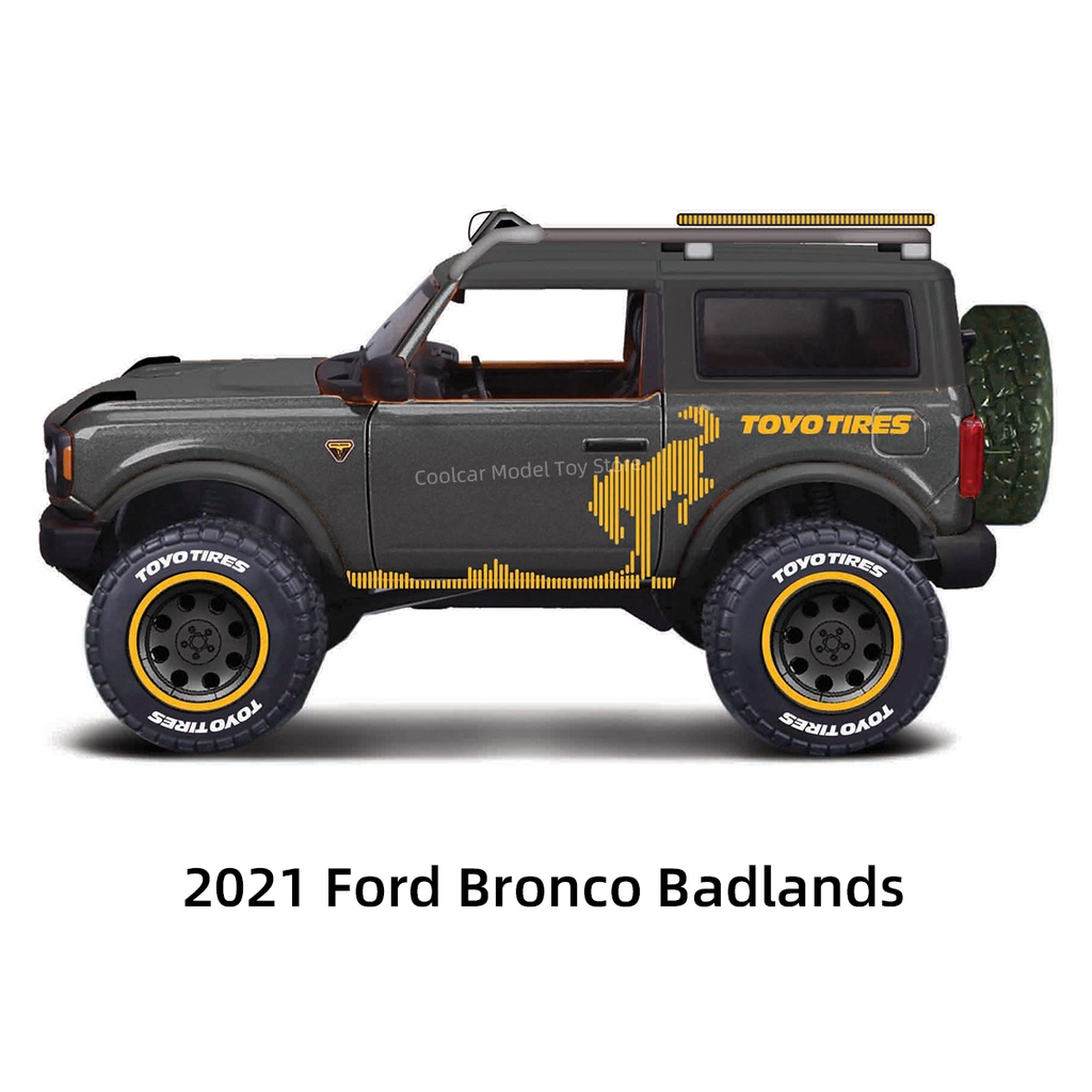 Maisto 1:24 2021 Ford Bronco Badlands Off-Road Series Static Die Cast ...