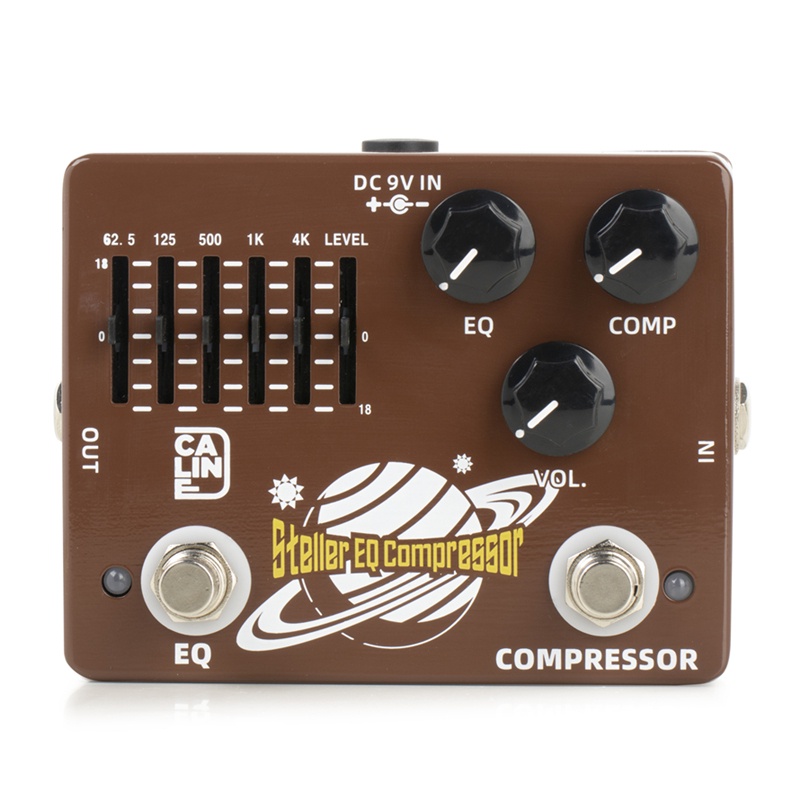 Caline DCP-10 Stella Bass Compressor EQ Effect Pedal Dual Pedal ...