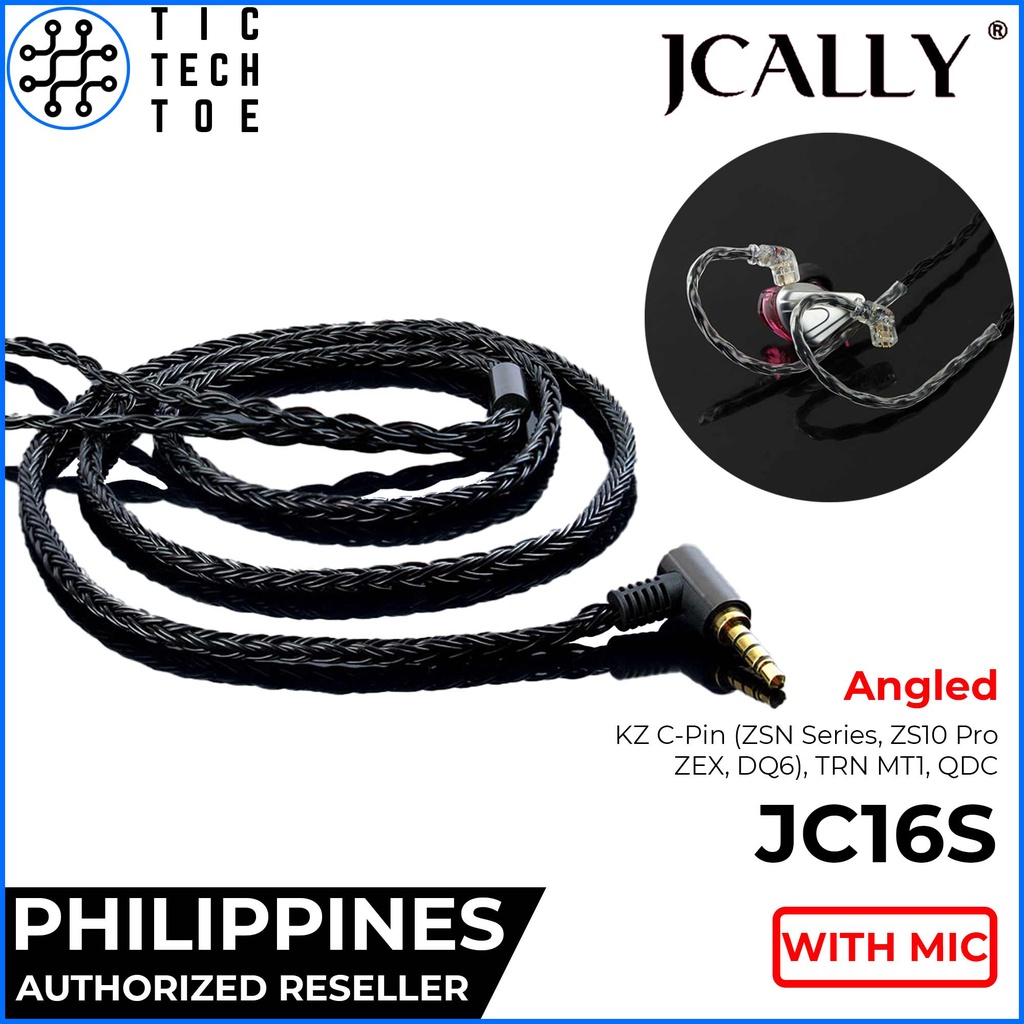 JCALLY JC16S 16-Core Braided Upgrade Cable with Mic | Shopee Philippines