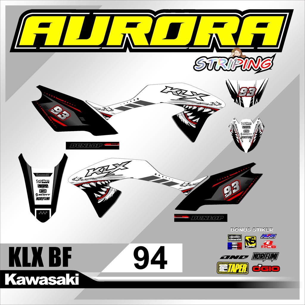 Sticker Striping Sticker Lis Variation KLX 150g/BF/SE Latest DESIGN ...