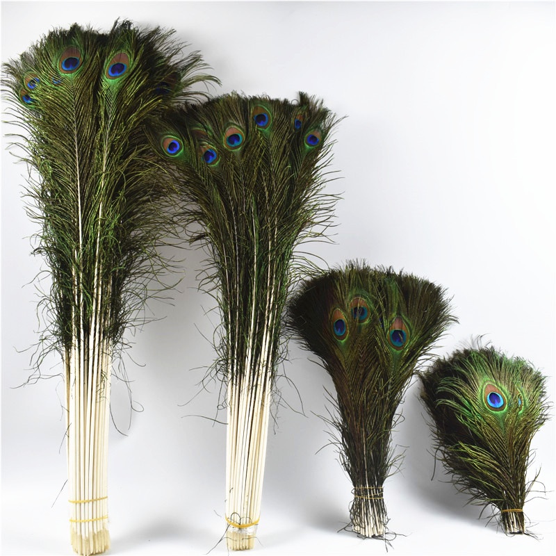 10 Pcs /19-32inch Peacock Feather for Crafts Wedding Feathers for ...