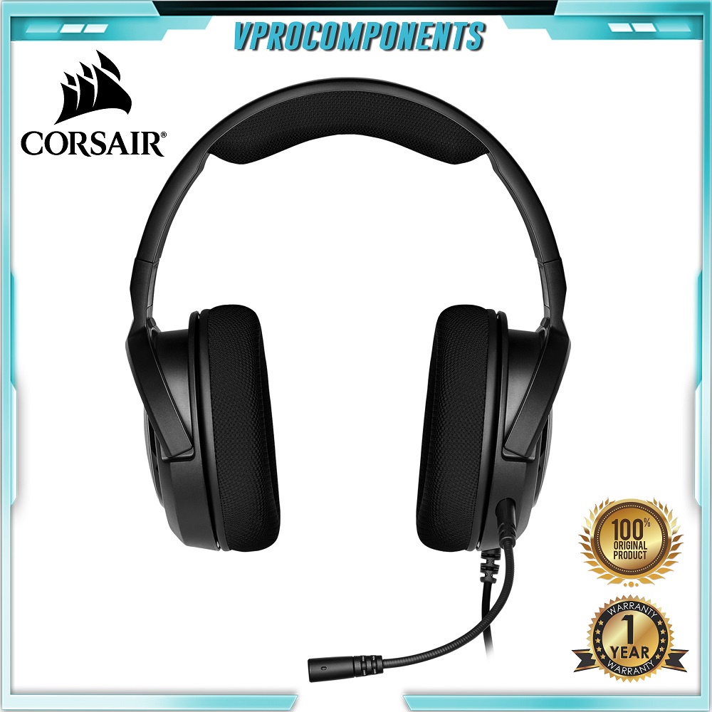 Corsair HS35 Stereo Gaming Headset — Carbon | Shopee Philippines