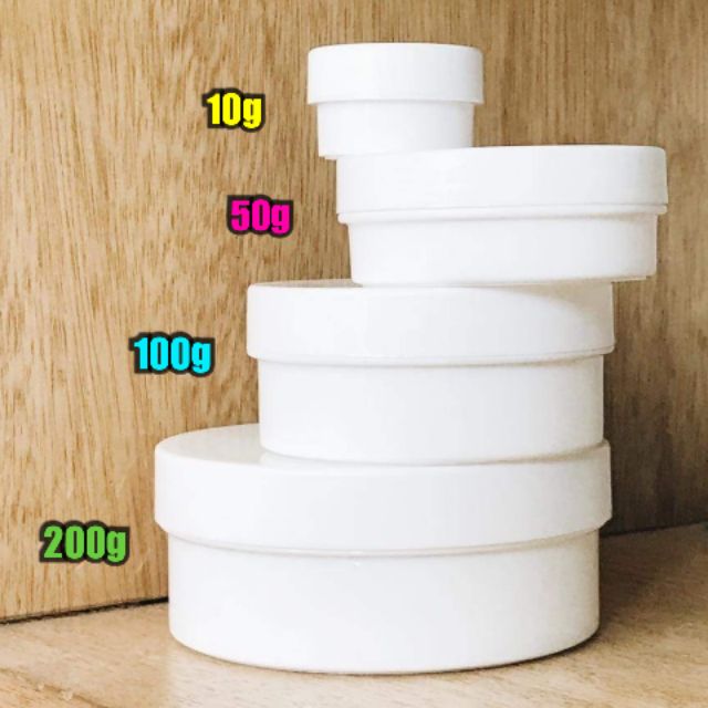 WHITE TUB JAR ( 10G 50G 100G 200G ) | Shopee Philippines
