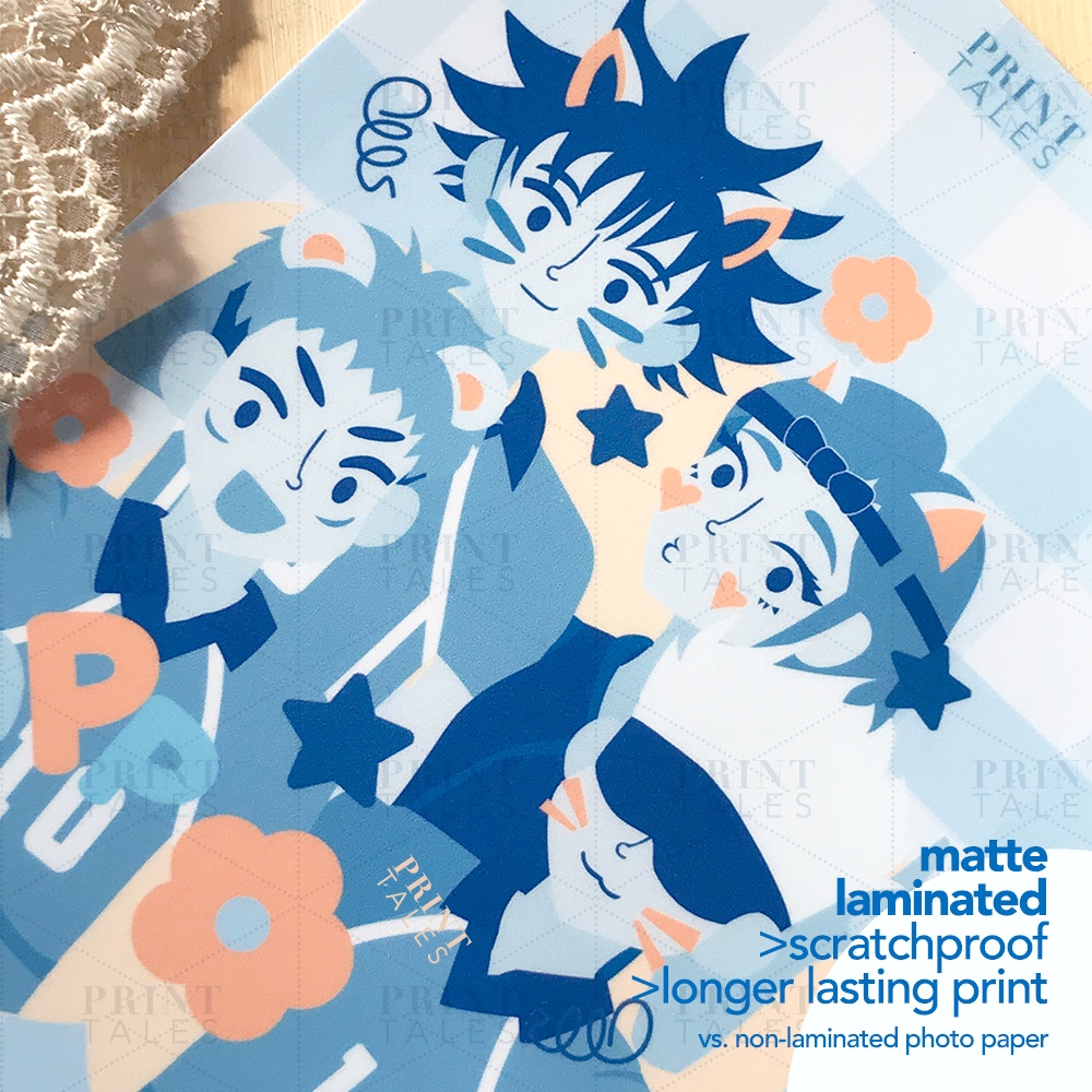 Jujutsu Kaisen x Haikyuu Art Print | First Years + Gojo (Megumi, Yuji ...