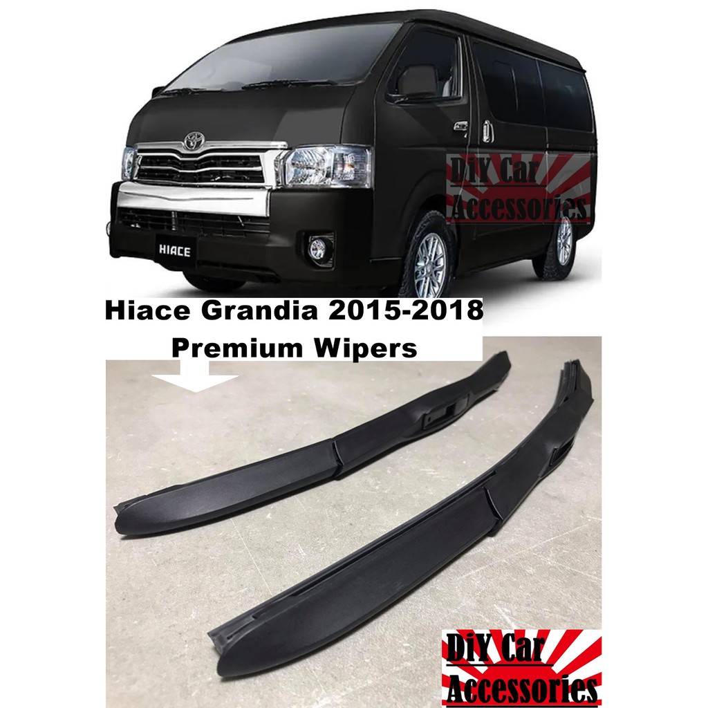 Toyota Hiace Grandia Premium OEM Wiper Blade Pair (2015-2018 Flatface ...
