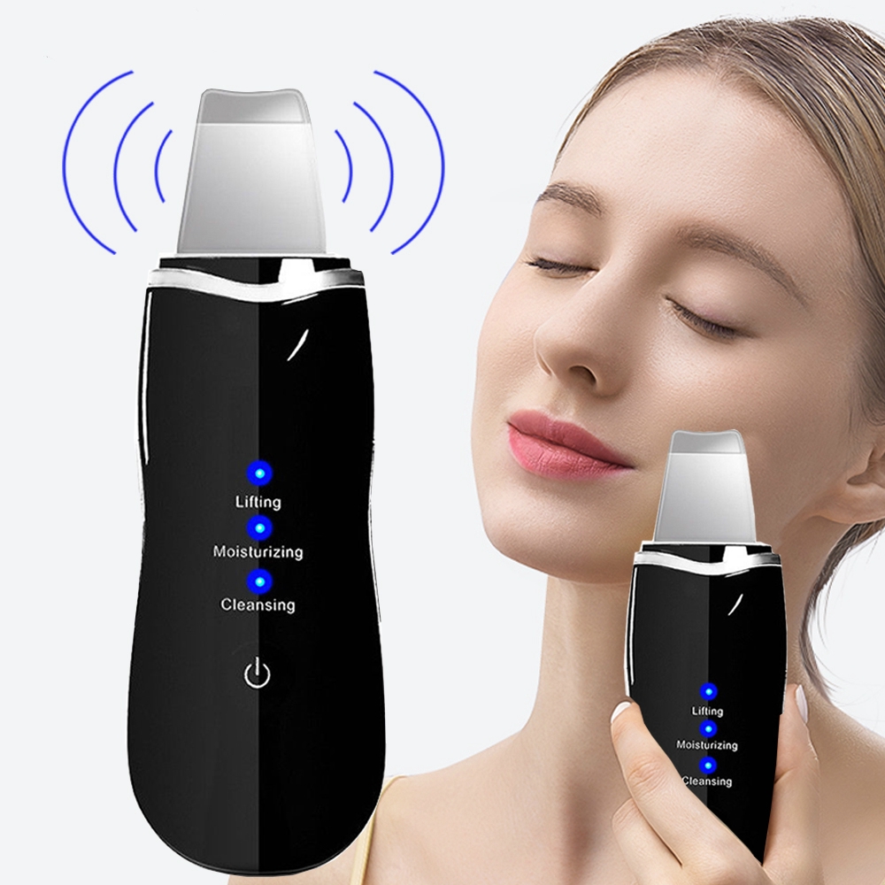 Ultrasonic facial shovel machine Iontophoresis Skin scrubber electric ...