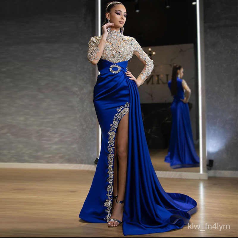 Host Formal Banquet Dresses for Women Party Classy Elegant Frock Lace A ...