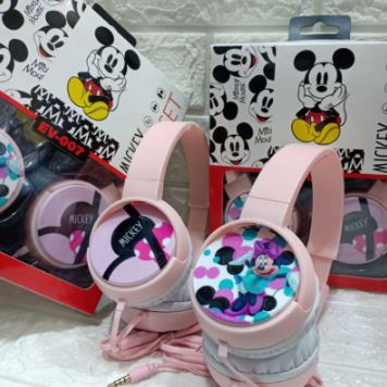 EV-Minnie Mouse EV-007 Super Bass Headphones With Built-in Microphone ...