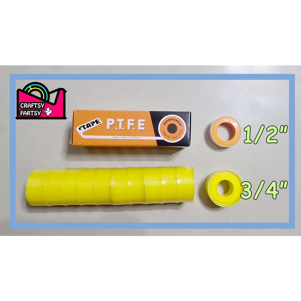 (PER 10PCS) Teplon Tape 1/2 and 3/4 / tepelone/ tefelon/ tapelon ...