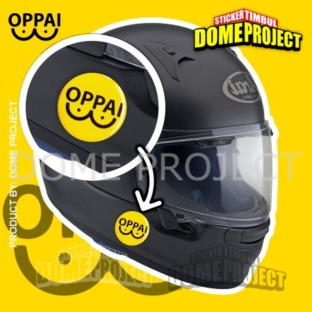 Oppai EMBLEM Motorcycle STICKER ONE PUNCH MAN RESIN STICKER Embossed ...